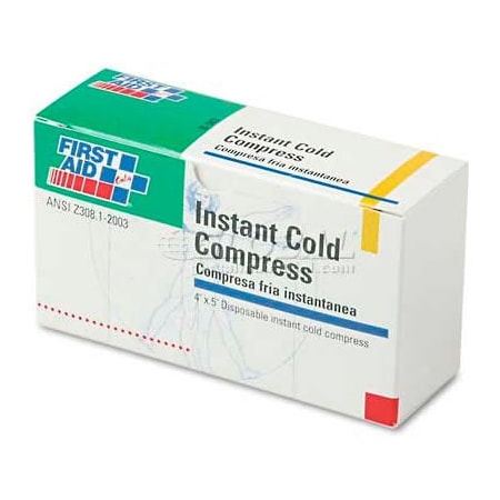 First Aid Only,. First Aid Only B-503 Instant Cold Compress, 5 Compress/Pack, 4" x 5" B-503 | Zoro